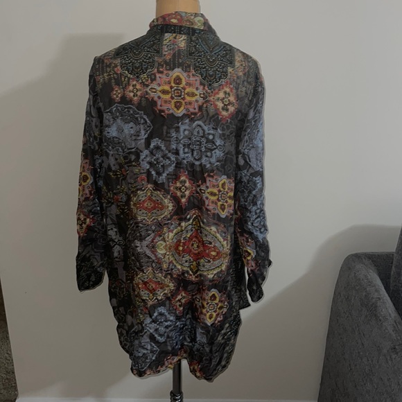 Johnny Was | Tops | Johnny Was Silk Tunic | Poshmark